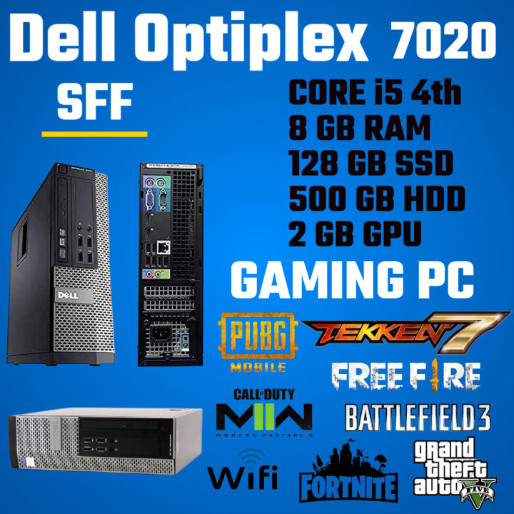 De!! Optiplex 7020 core i5 4th, 8gb RAM, 128GB SSD, 500GB HDD, 2GB ...