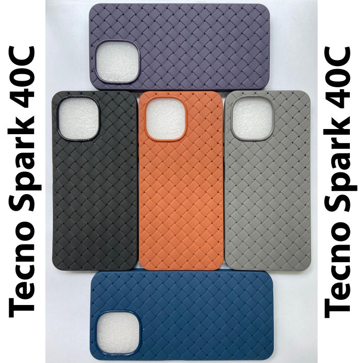 Tecno Spark 40c – Premium Woven Back Cover | Silicone Phone Case with ...