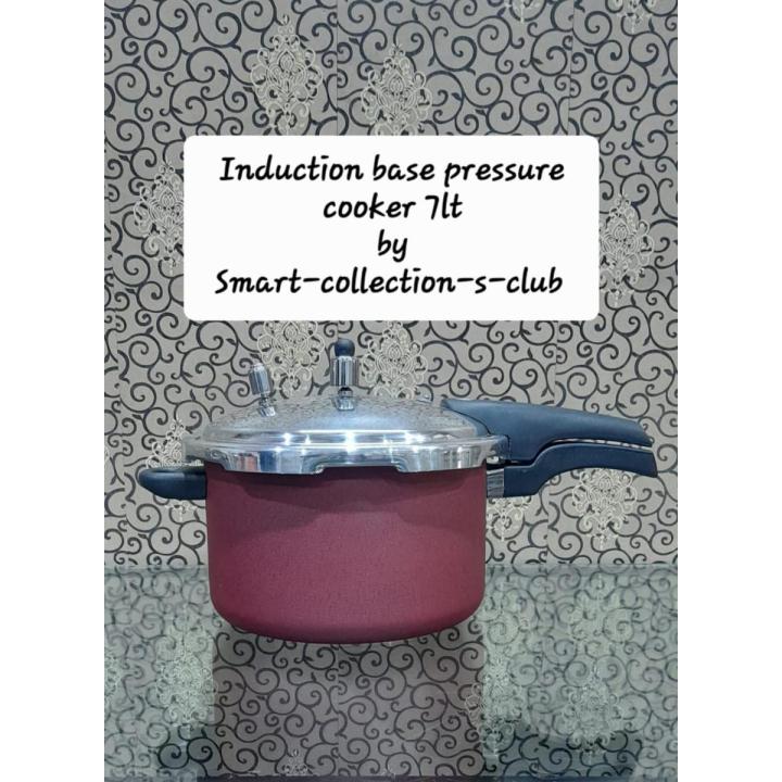 Induction Base Pressure cooker 7Litter(Small Size) (Nonstick Coating ...