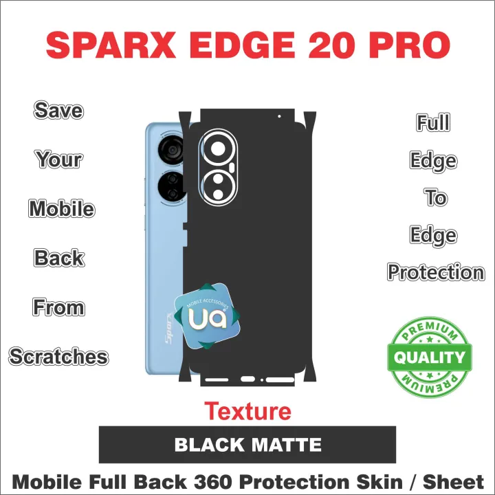 SPARX EDGE 20 PRO full Back 360 Protection skin wrap / protection sheet ...