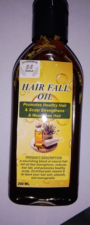 Natural’s Hair Fall Control Oil – 100% Herbal Formula | Strengthens ...