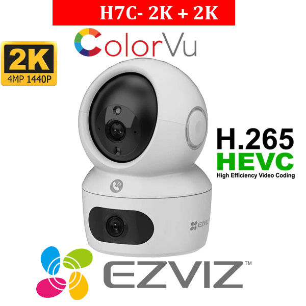 Ezviz H7C Dual-Lens 2K+ Pan & Tilt Wi-Fi two way audio 4MP + 4MP ...