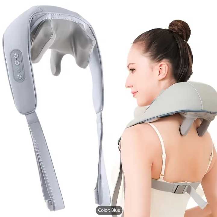 Shoulder Massager Belt - Heated Neck & Shoulder Massage Belt with Smart ...