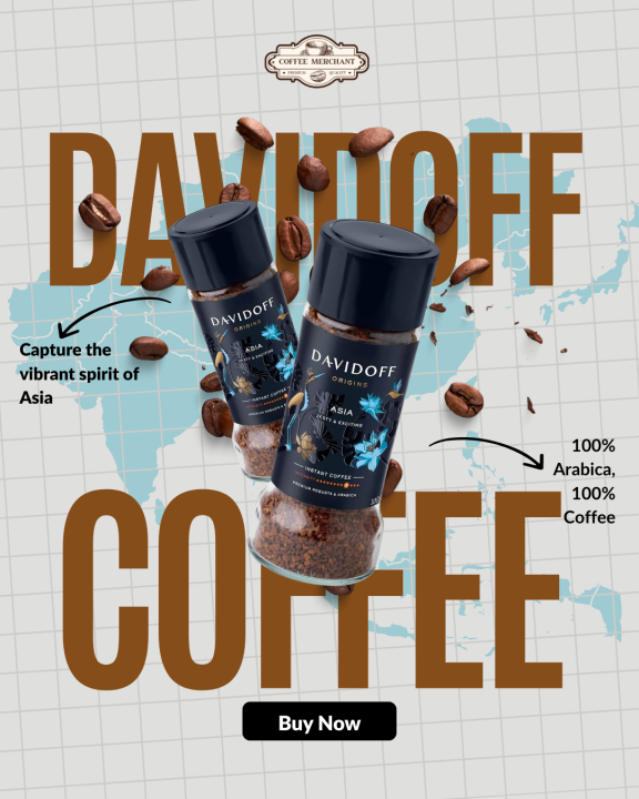 Davidoff coffee Asia Style Instant Coffee – 100g Jar | Imported German ...