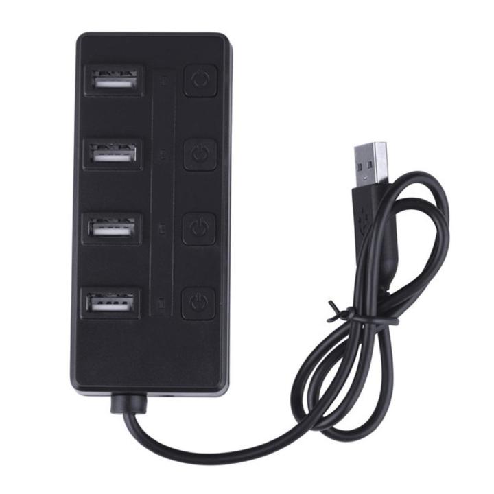 Usb Hubs 4 Port Usb2.0 Wired Length 60cm Hi-Speed 480mbps Hub With On ...