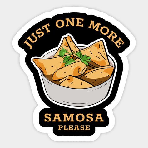 Samosa Sticker - 3 inch x 2 inch - Sticker for Laptop - Sticker for ...