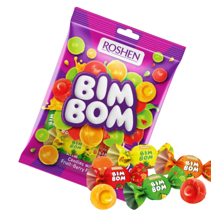 ROSHEN Ball Shaped Center Filled Hard Candies – 125 CARAMEL CANDIES BIM ...