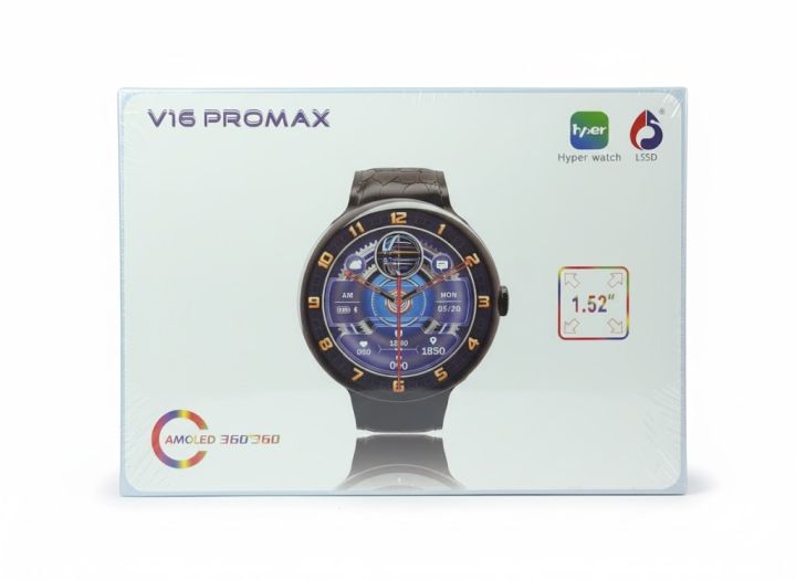 V16 ProMax Round Smartwatch - 7-in-1 Hyper Watch | SIM CALLING | BT ...