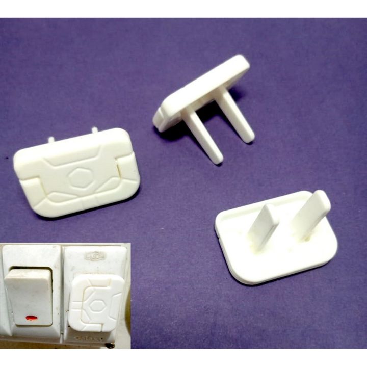 Plug Switch Socket Stopper Cover For Baby Safety 2pin reuseable Solid ...