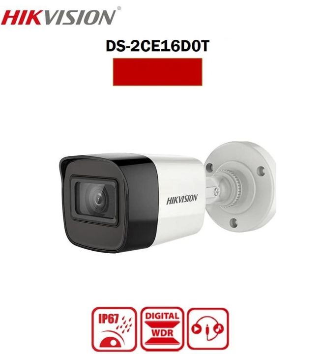Hikvision 2 Megapixels Camera DS-2CE16D0T Night Vision camera-Hikvision Outdoor Home Security ...