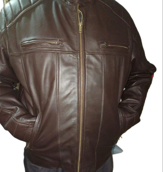 leather jacket for men's-fancy leather jacket. made with sheep skin ...