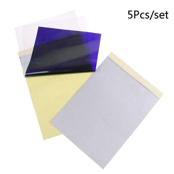 【NEW】 5Pcs/Set Tattoo Transfer Paper Stencil Carbon Thermal Copier ...