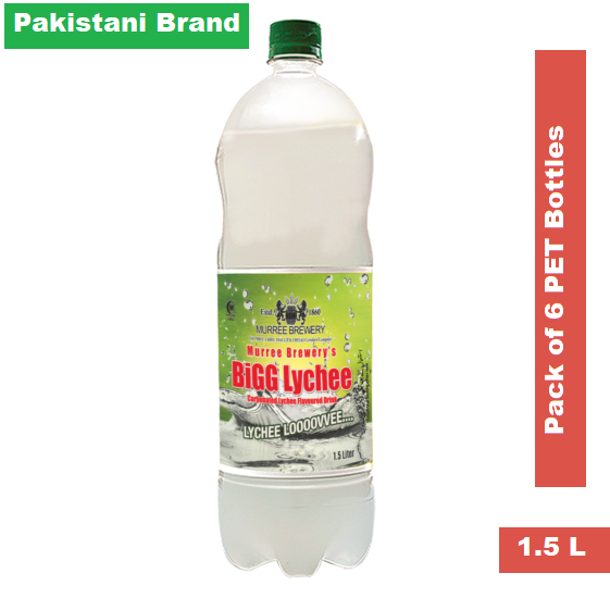 Murree Brewery Bigg Lychee 1.5 Litres x 6 PET Bottles Carton | Daraz.pk