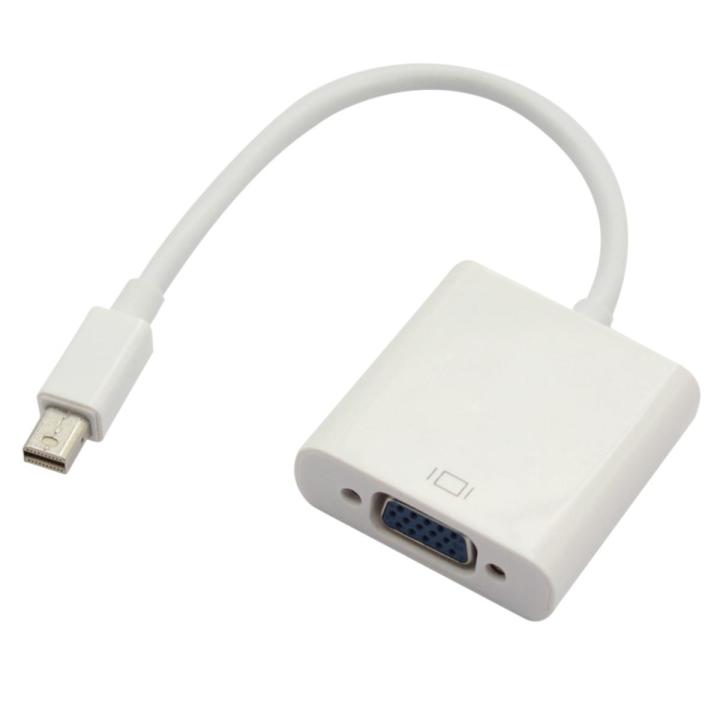 Mini DisplayPort mini Dp to VGA Active Adapter Converter,White - Laptop ...