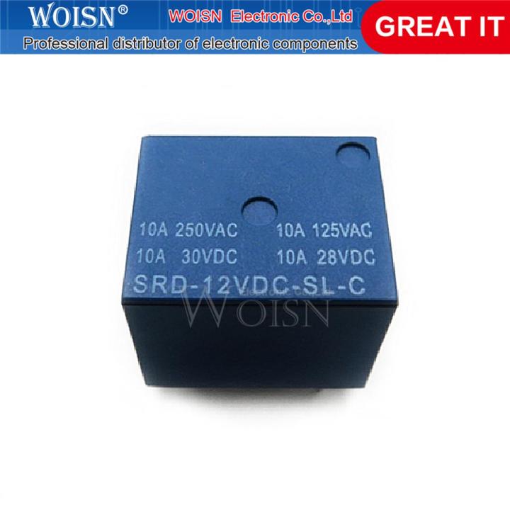 10pcs SRD-12VDC-SL-C 12V relay 5-pin 10A high current | Daraz.pk