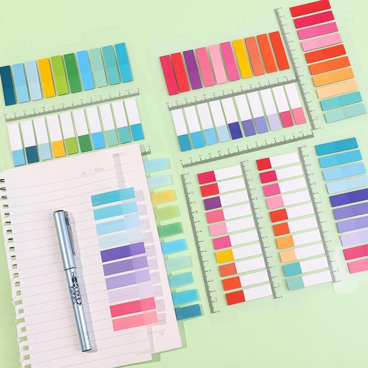 200Pcs/Set Candy Color Post-it Notes Student Markers Tearable ...