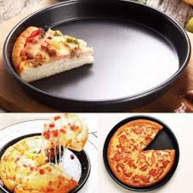 Non-Stick Pizza Pan – Premium Baking Tray for Crispy Pizza, Cakes ...