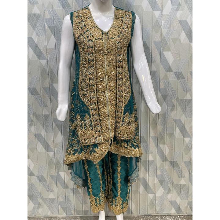 GOWN STYLE/ STICHED EMBROIDERY/ READY TO WEAR/ FOR WOMEN AND GIRLS ...