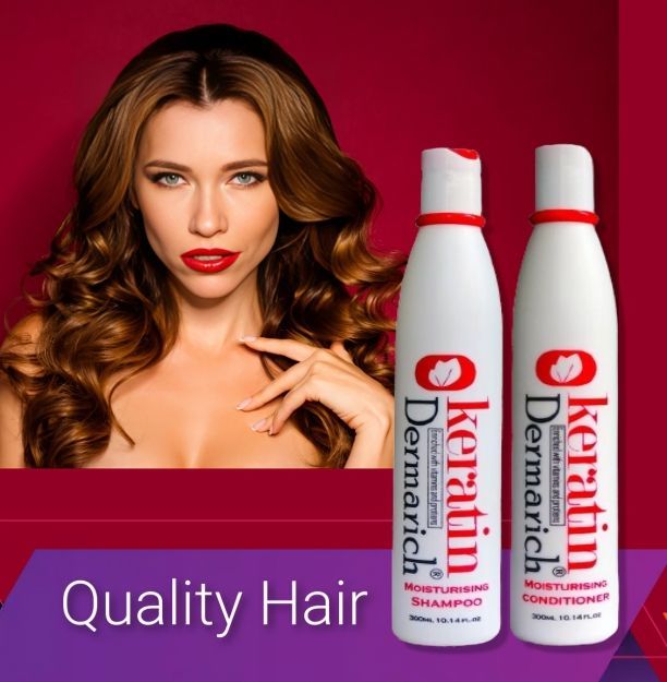 Derma Keratin Nutrition Shampoo And Conditioner Moisturizing And Smooth 300ml Darazpk