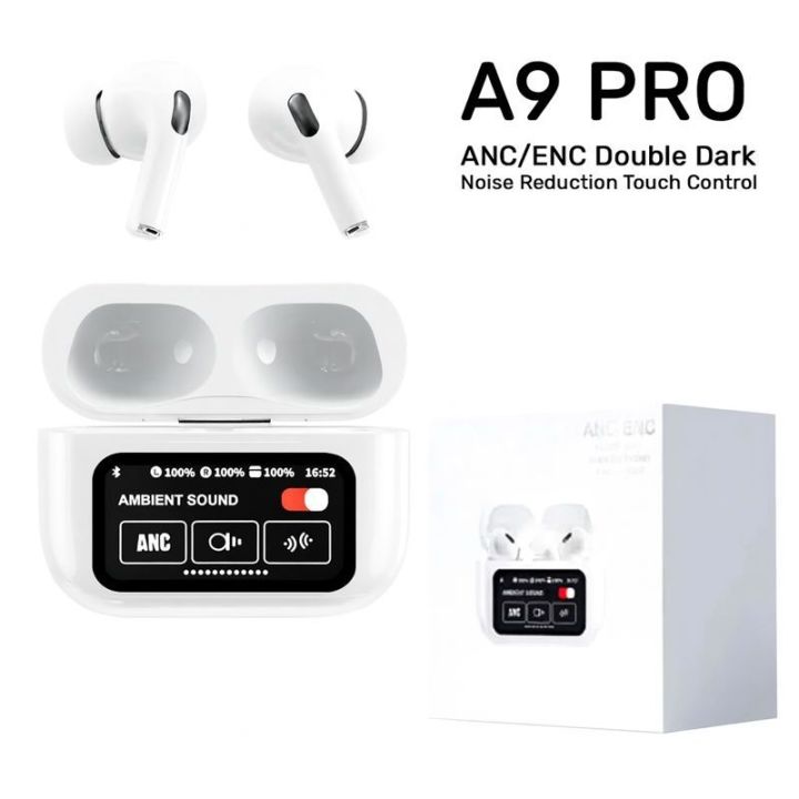 A9 Pro Airpods – Original TWS Earbuds – Bluetooth 5.3, HD Bass, Touch ...
