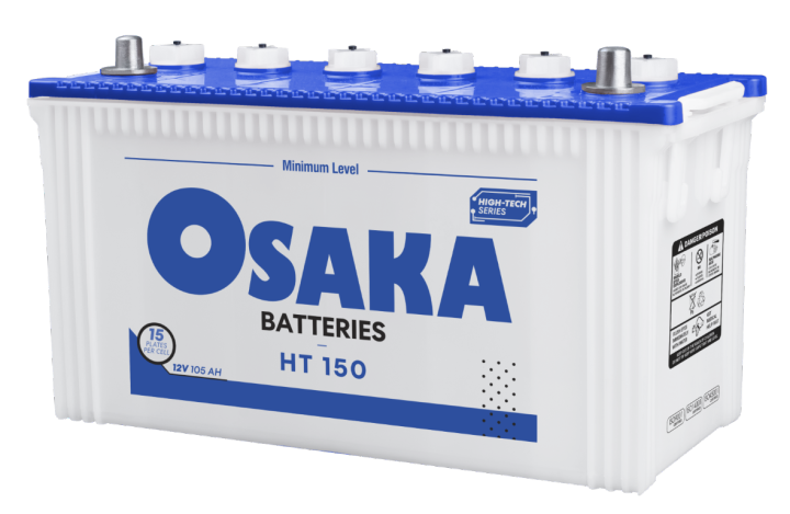 Osaka HT 150 R/L – 15 Plates – 105Ah (20HR) – Compatible for Cars ...
