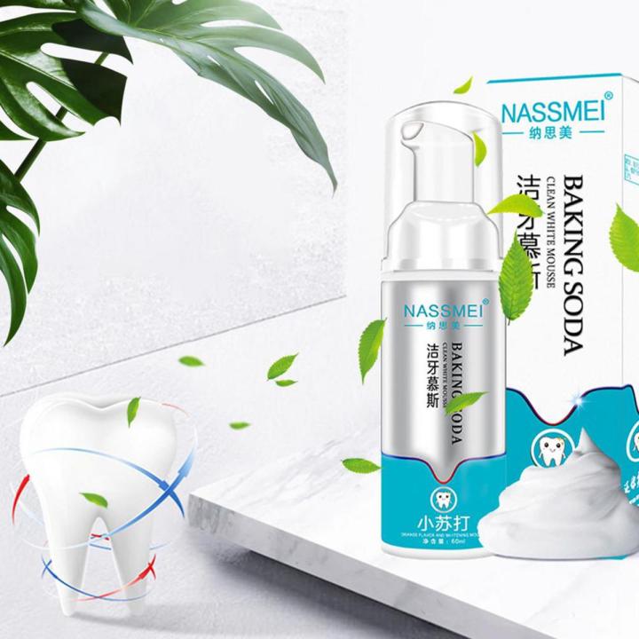 Baking Soda Teeth Whitening Ultra-Fine Mousse Foam Toothpaste Deep ...