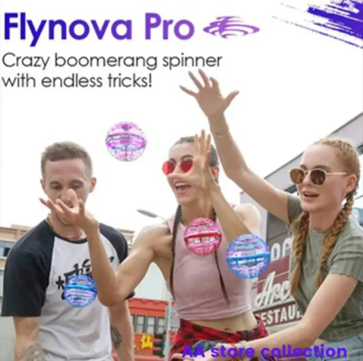 Rechargeable Magic Fly nova Pro Boomerang Flying Ball Flying Spinner ...