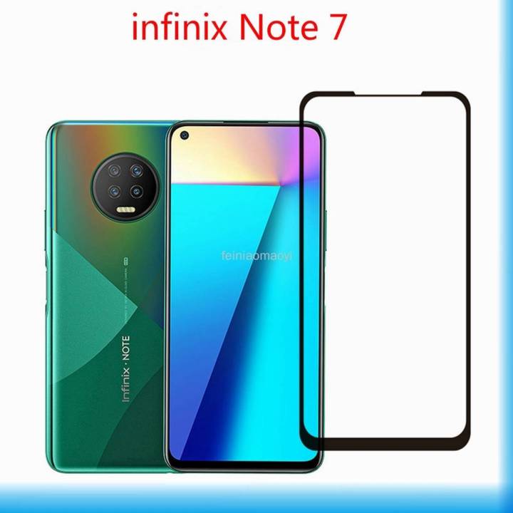 Infinix Note 7 9D/11D/21D Glass Temper Full Screen Protector 100% ...