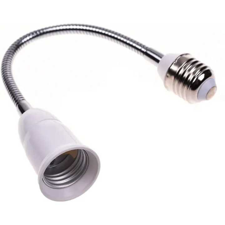 E27 To E27 Flexible Extend Extension LED Light Bulb Lamp Base Holder ...