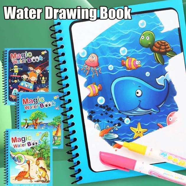 Magic Coloring Book With Water Pen(number Of Pages 4)random Color ...