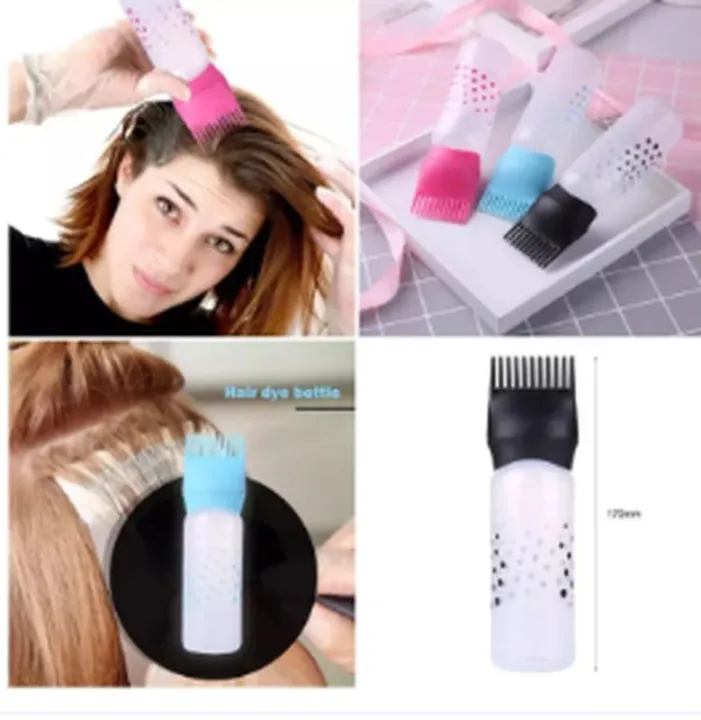A J Moll Plastic Hair Oil Comb Applicator Bottle Also Use For Hair ...