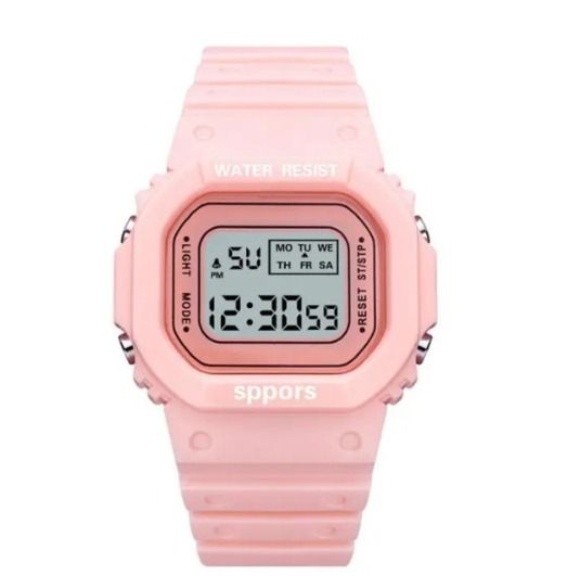 Men women Candy Color Digital Fashion Simple Style LED Luminous ...