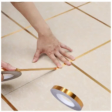 Tile Sticking Golden Tape | Daraz.pk
