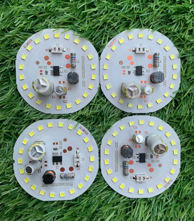 2/5/10 Pieces 18W LED Chip With Dual Capacitor Driver AC 220V input ...