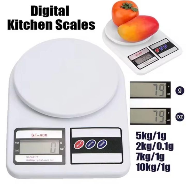Digital Kitchen Scale 10kg Electronic Weighing Machine with LCD Display ...