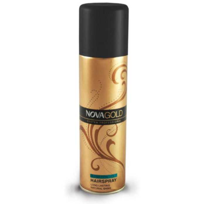 Nova Gold Hair Styling Spray 200ml - Lock in Style with Professional ...