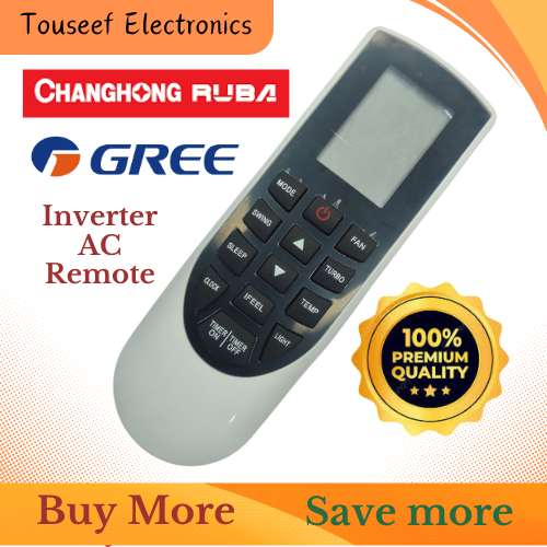 GREE / CHANGHONG RUBA DC Inverter AC Remote Control (Remote for ...