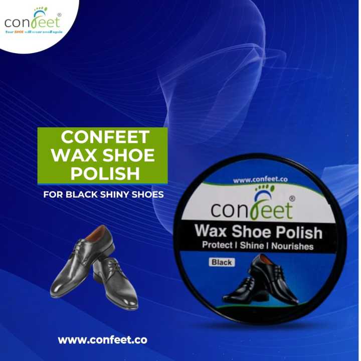 Confeet Wax Shoe Polish Black – Protect, Shine, Waterproof & Nourish ...
