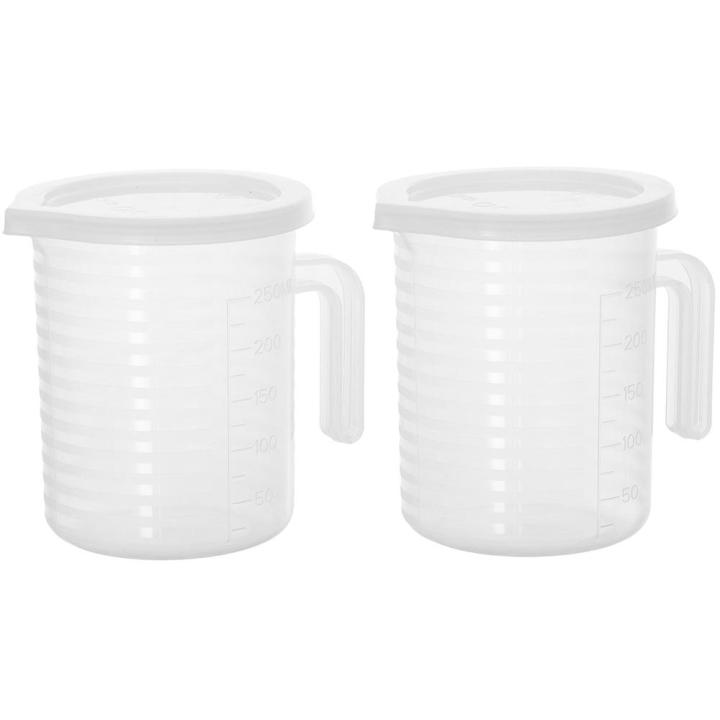 Premium Clear Graduated Measuring Beaker Transparent 250ml Liquid ...