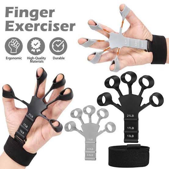 Silicone Hand Fingers Exercise Gripper Hand Strengthener Stretcher Hand ...