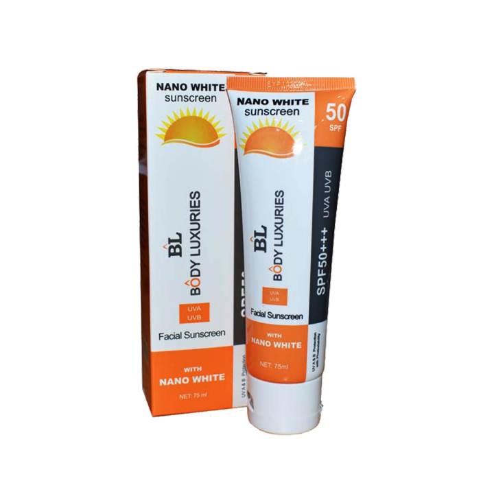 Nano White Body Luxuries Facial Sunscreen Spf50 75ml | Daraz.pk