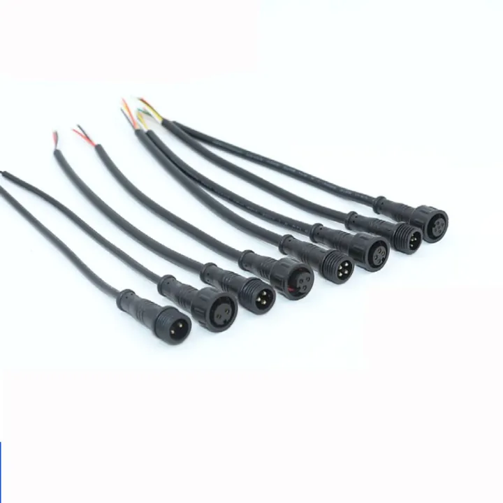 LED Light Connector 2Pin 3Pin 4Pin Male to Female Led Connector Black ...