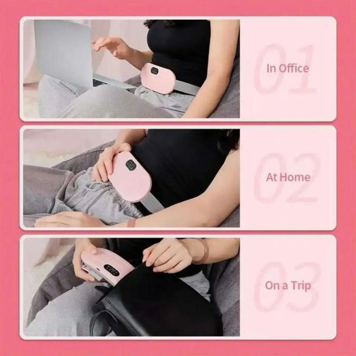 Electric Period Cramp Massager for Women – Rechargeable Menstrual Pain ...