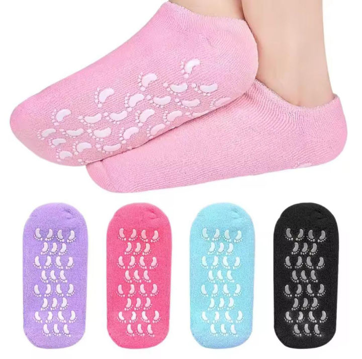 Moisturizing Spa Gel Socks for Women and Men | Hydrating Silicone Socks ...