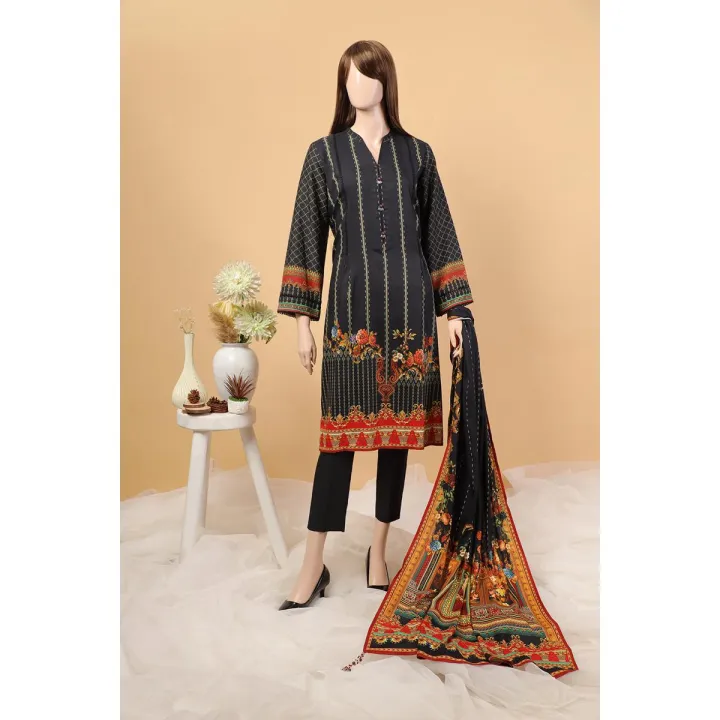 SAYA Winter - Printed Linen 3 Piece suit for Women | Daraz.pk