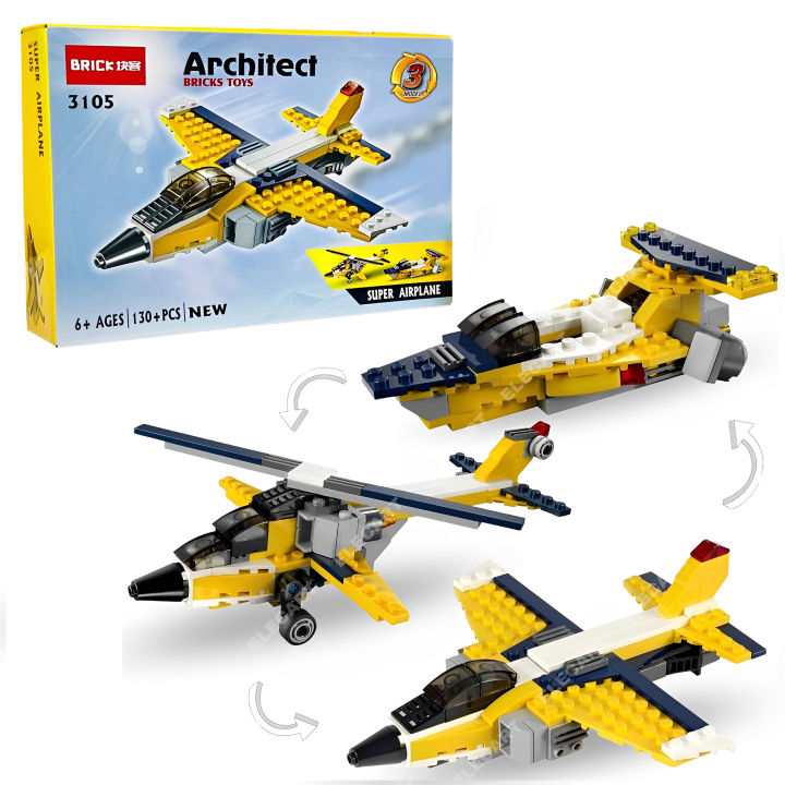 130-Piece LEGO Building Set: Super Creative 3-in-1 Architect Super ...