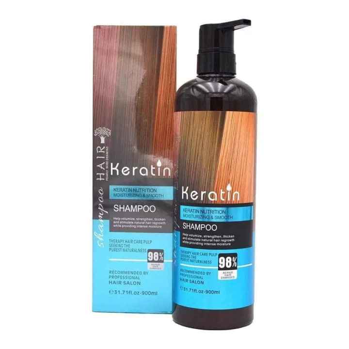 Keratin Sulfate Free Straightening Shampoo Hair 900ml | Daraz.pk