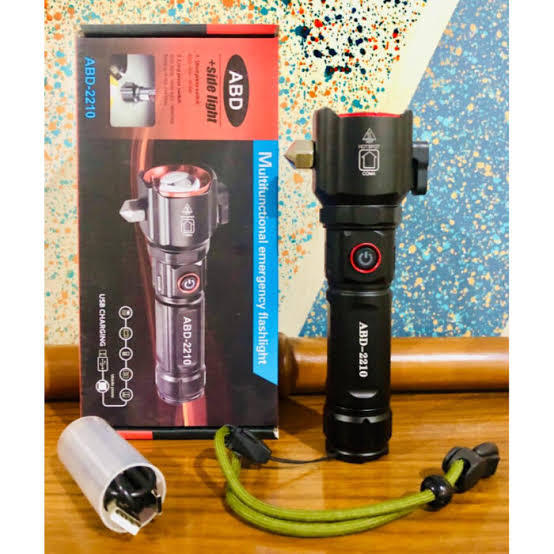 Powerful 2-in-1 Emergency Flashlight & Charging Bank Waterproof LED ...