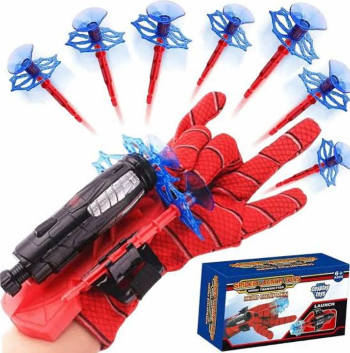 Spiderman Web Shooter Web Dart Shooter toy With Darts Launcher ...