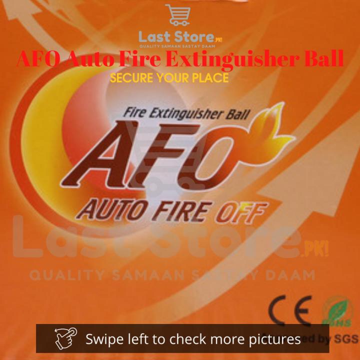 Afo Auto Fire off Plastic Fire Extinguisher Ball Standard Size Orange ...